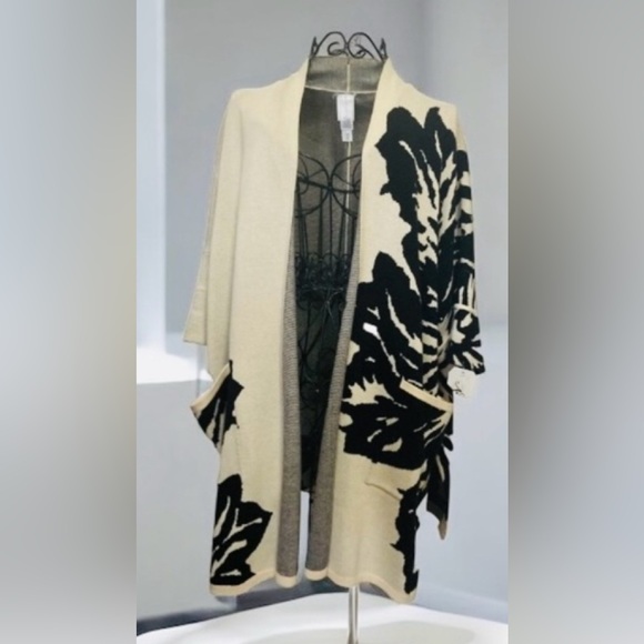 MarlaWynne | Sweaters | Marla Wynne Sp Heavy Cotton Viscose Bold Floral ...